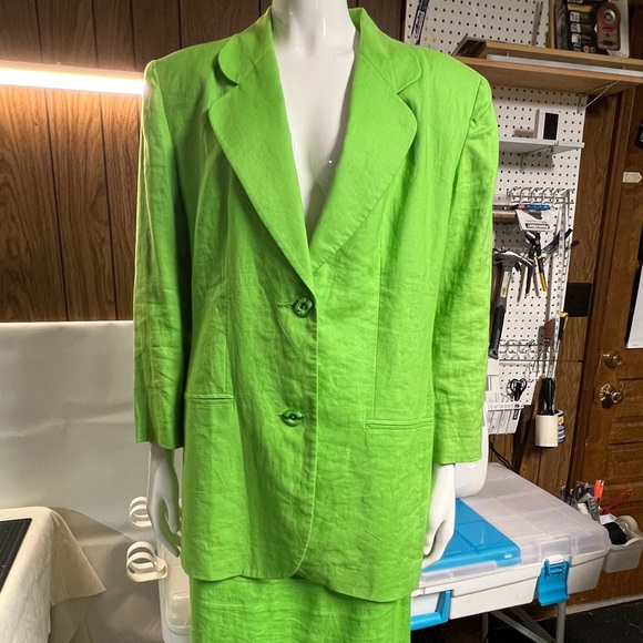 IB diffusion | Skirts | Vintage Ib Diffusion Linen Skirt Suit Jacket Sz ...